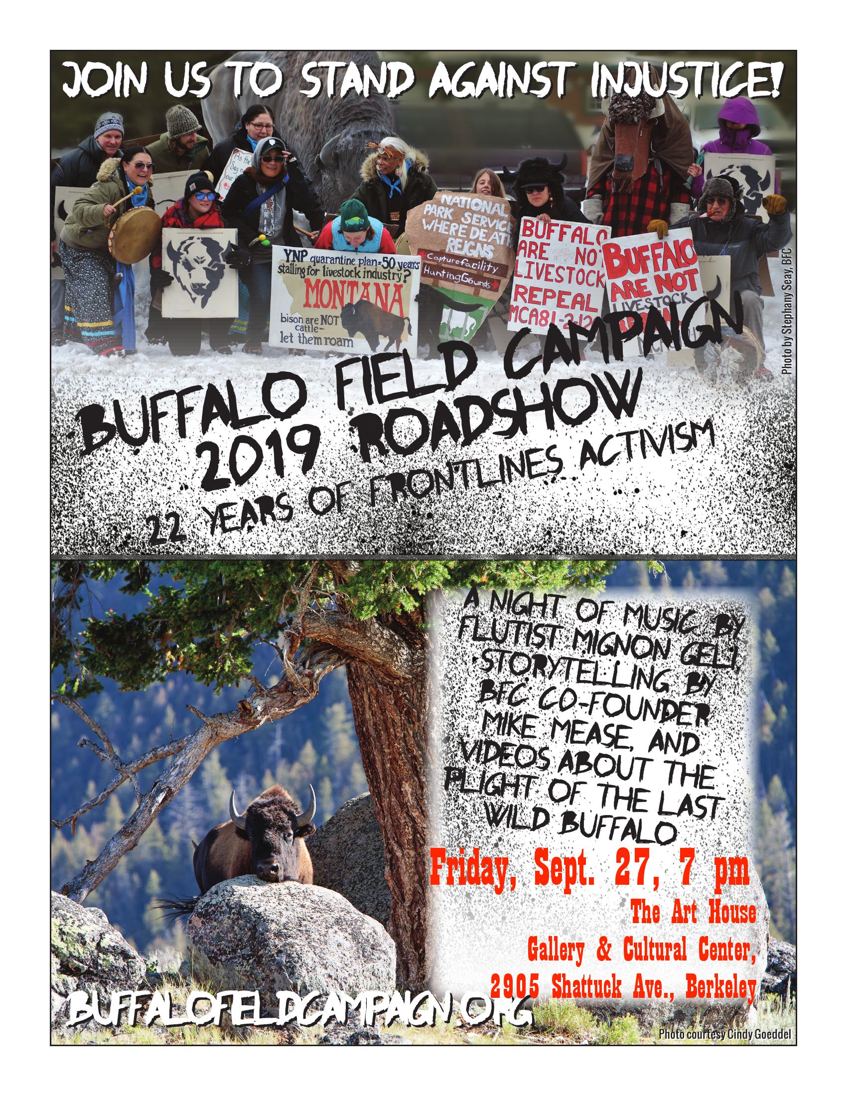 Save the Date! Friday, Sept. 27: The Buffalo people are coming to town ...